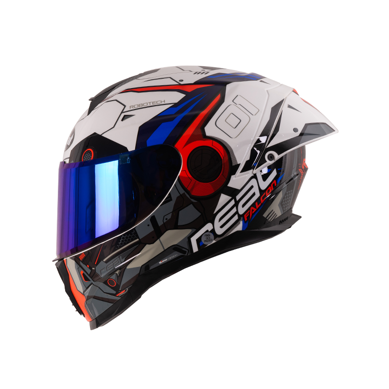 รีวิว หมวกกันน็อค Real Falcon Robotech ใช้วัสดุแข็งแรง และมีคุณภาพ